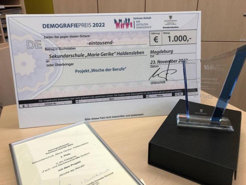 Homepage der Sekundarschule "Marie Gerike"